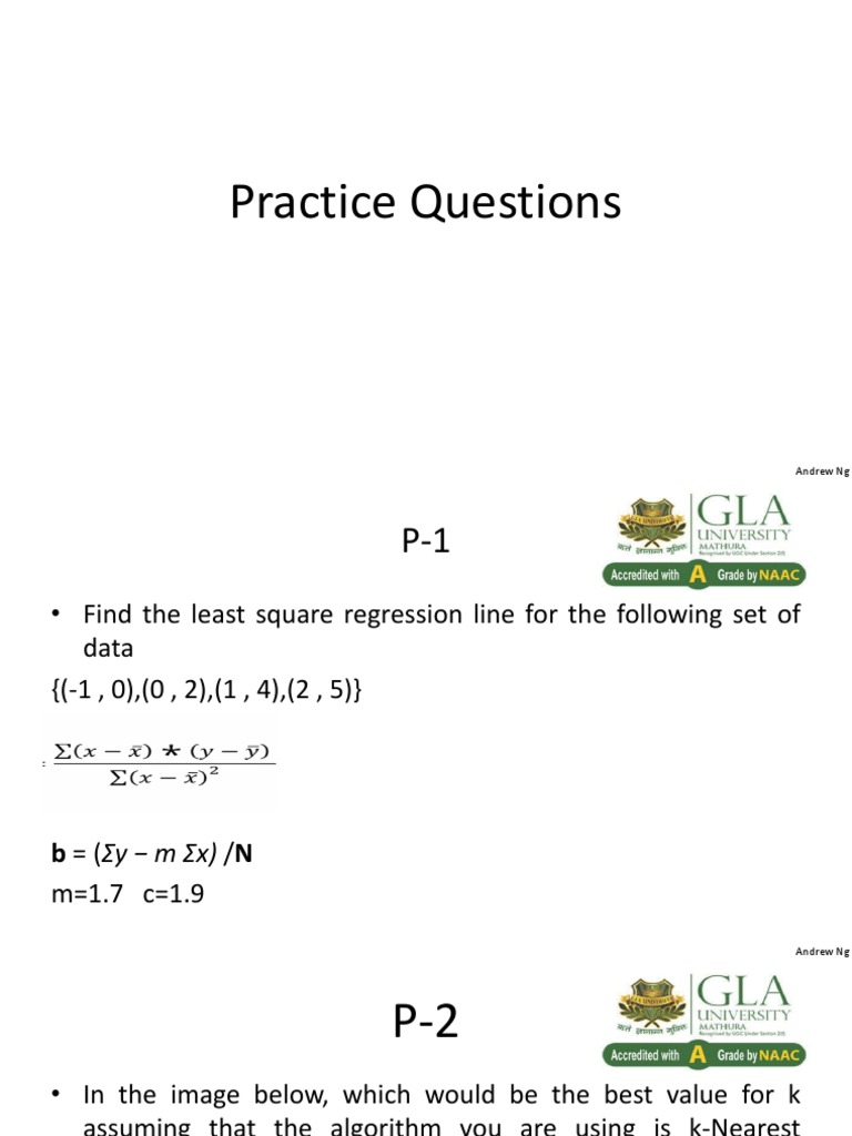 Practice Questions | Download Free PDF | Cluster Analysis | Applied ...