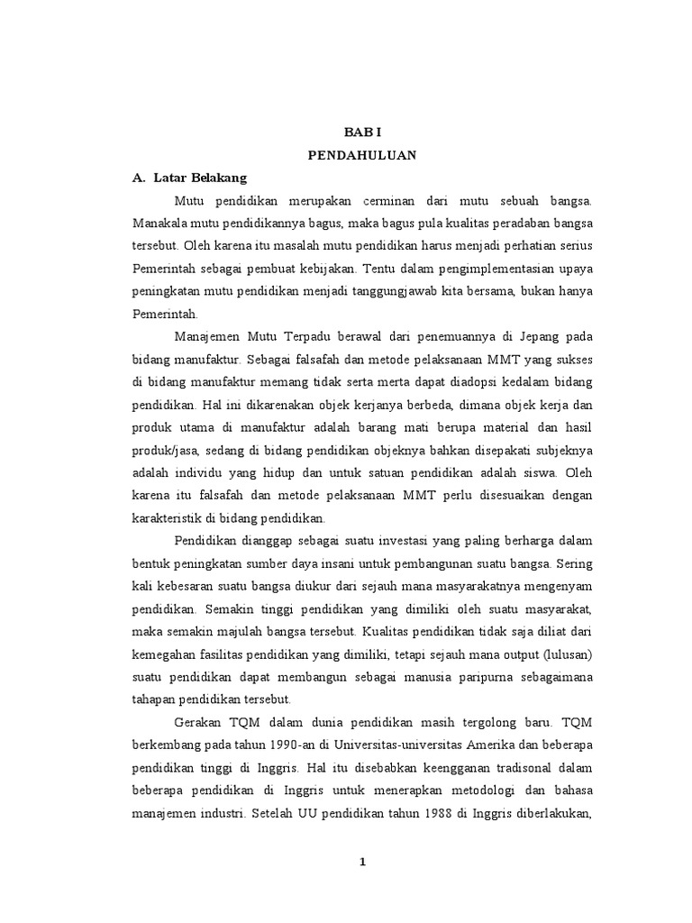 Pengertian, Dimensi Dan Pengertian Mutu | PDF