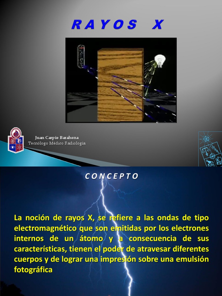 1 LOS RAYOS X. Concepto | PDF | Rayo X | Rayo gamma