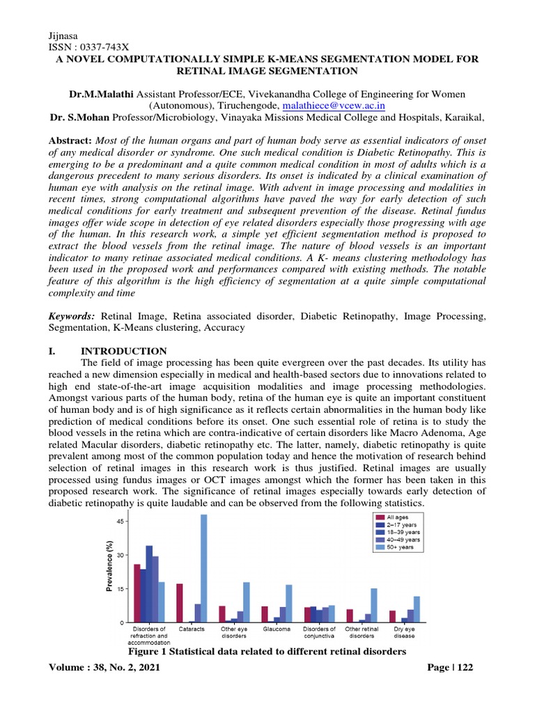 A Novel Computationally Simple K-Means Segmentation Model For Retinal ...