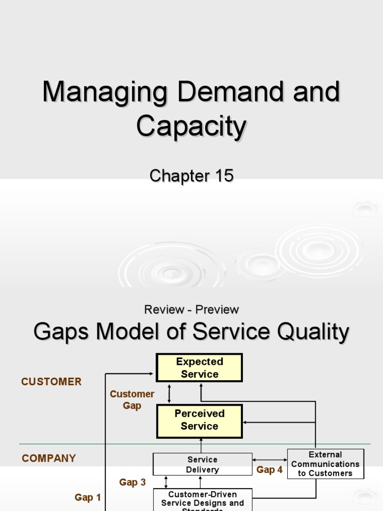 Chapter 15 - Managing Demand and Capacity (TM) | PDF | Demand | Market ...