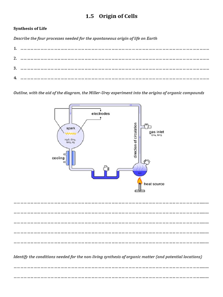 Bio Topic 1.5 Worksheet | PDF