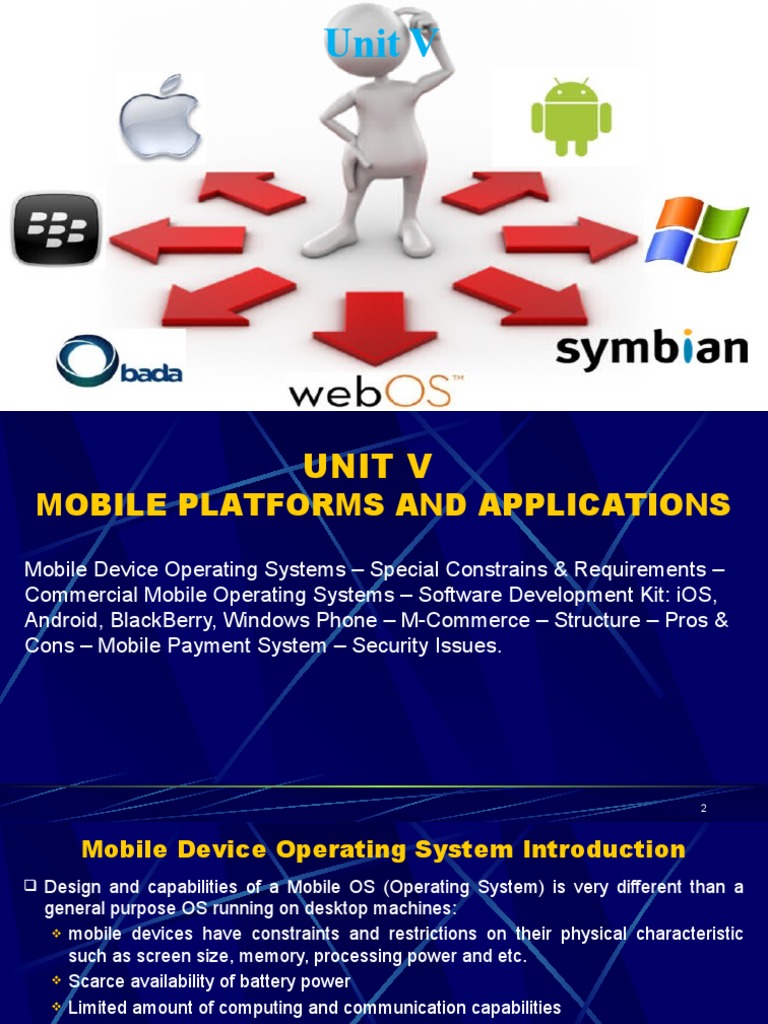 MC Unit-5 | PDF | Operating System | Android (Operating System)