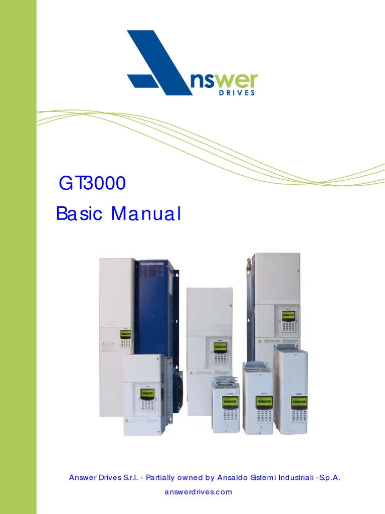 GT3000 Basic Manual: Answer Drives S.R.L. - Partially Owned by Ansaldo ...