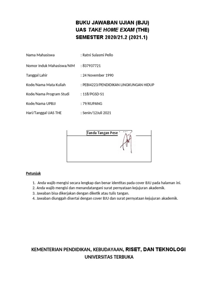 Pebi 4223 Pendidikan Lingkungan Hidup | PDF