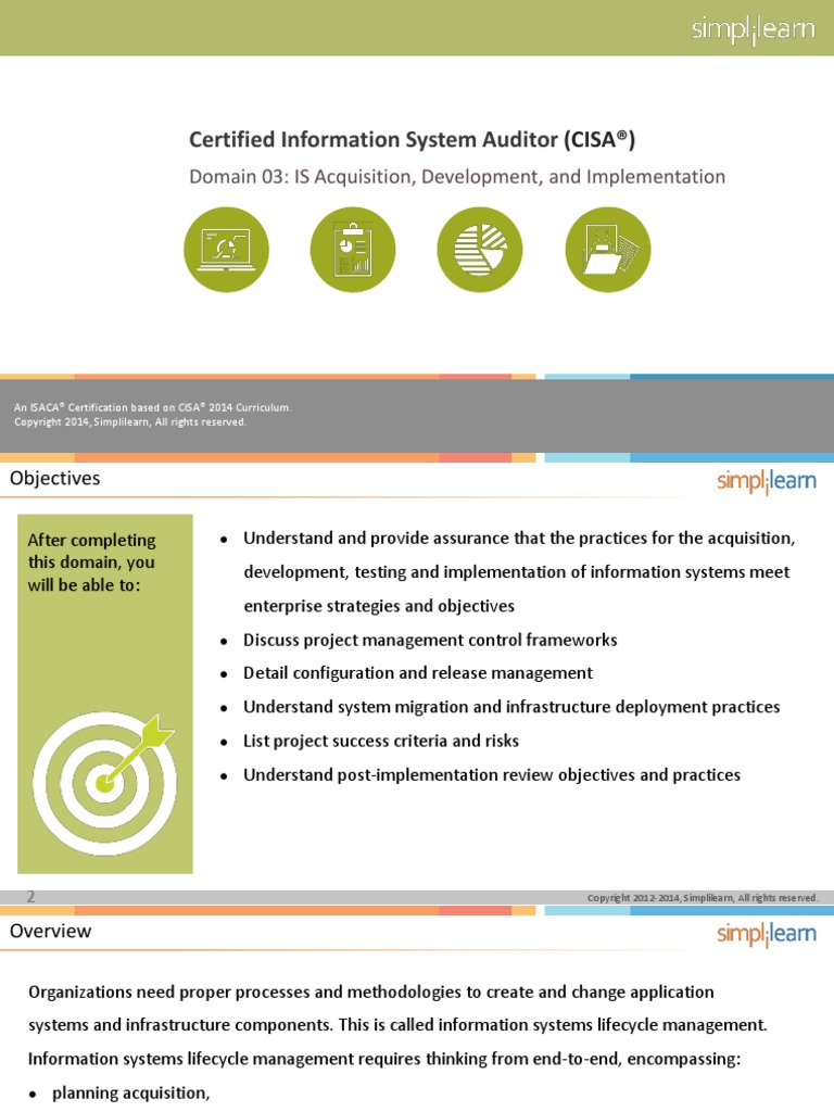CISA - Domain 3 - IS Acquisition, Development and Implementation | PDF ...