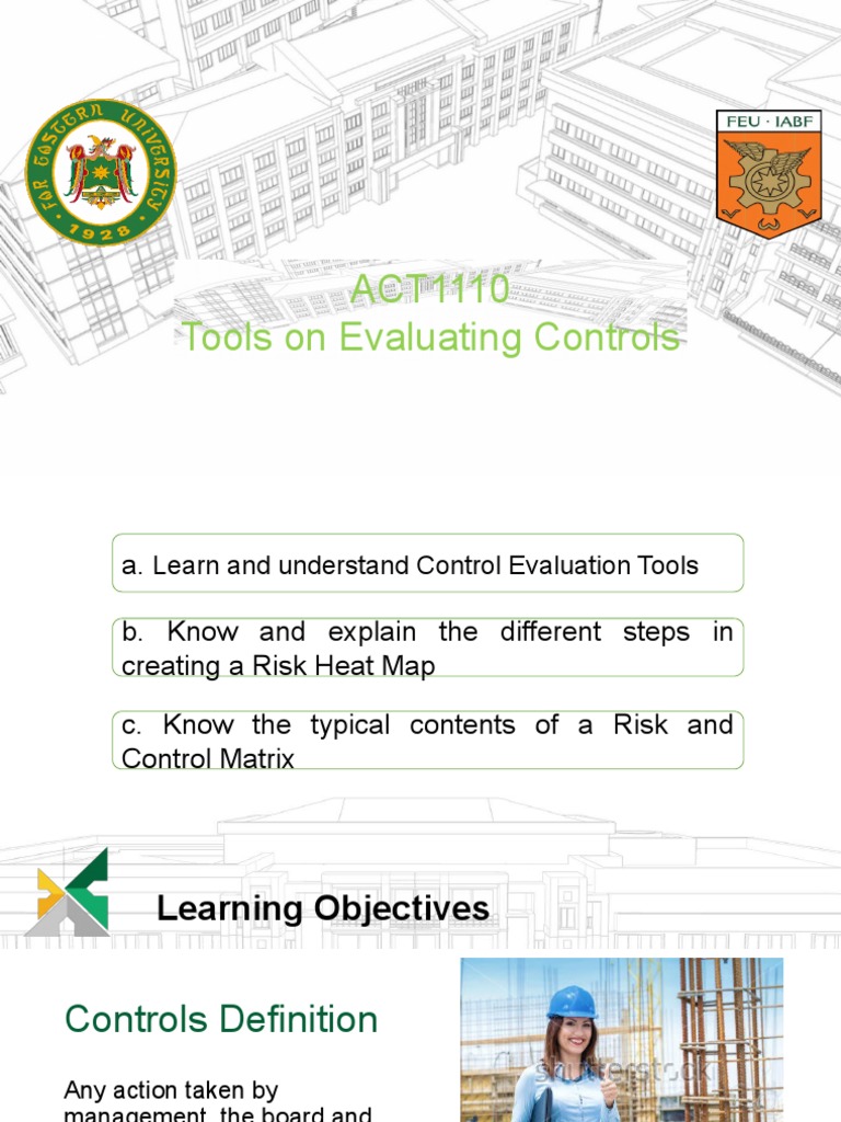 6 - Tools in Evaluating Internal Control | PDF | Risk | Risk Assessment