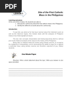 Riph - The Site of The First Mass in The Philippine | PDF | Philippines