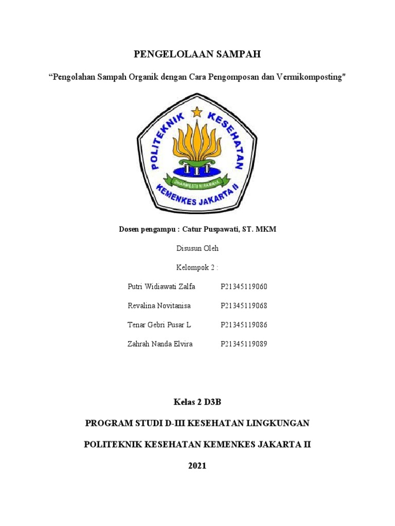 2D2B - Kelompok 2 - Pengolahan Sampah Organik Dengan Cara Pengomposan ...