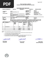 Ashirvad Pipes Pvt. LTD., Bangalore: Test Report of CPVC Pipes As Per ...