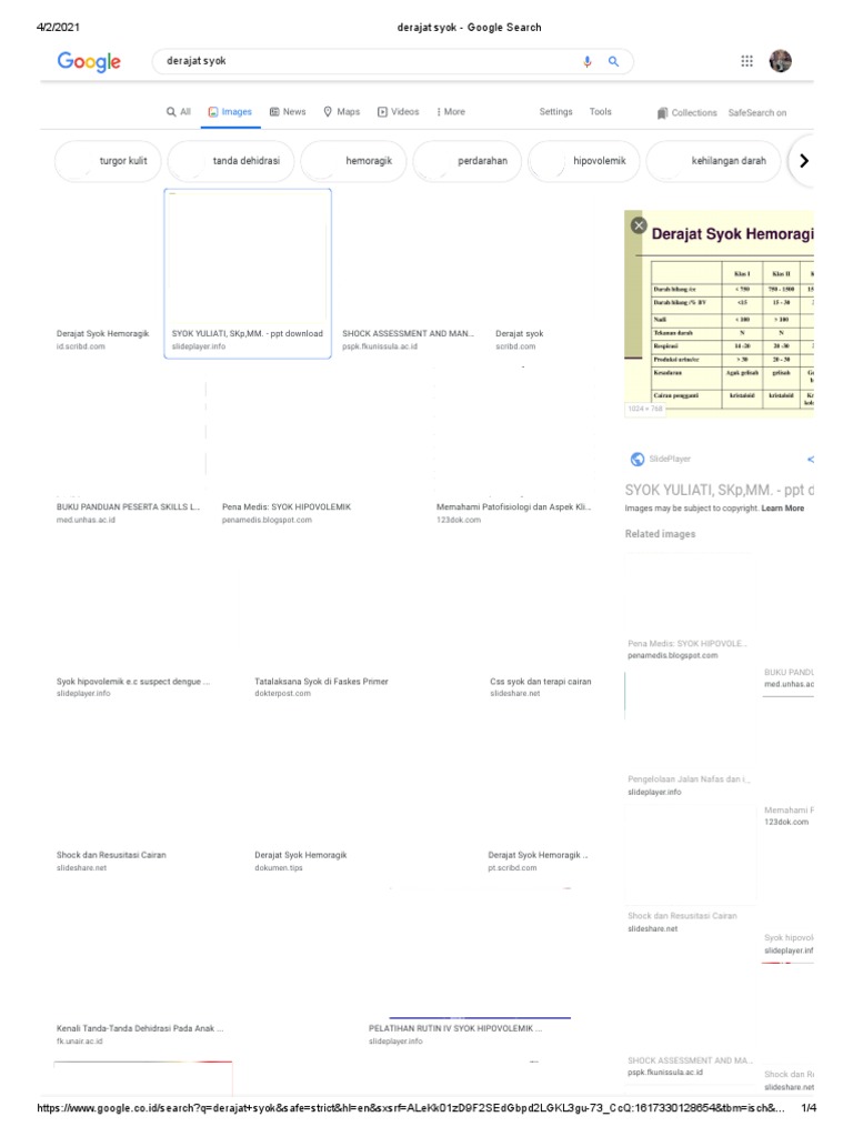 Derajat Syok - Google Search | PDF