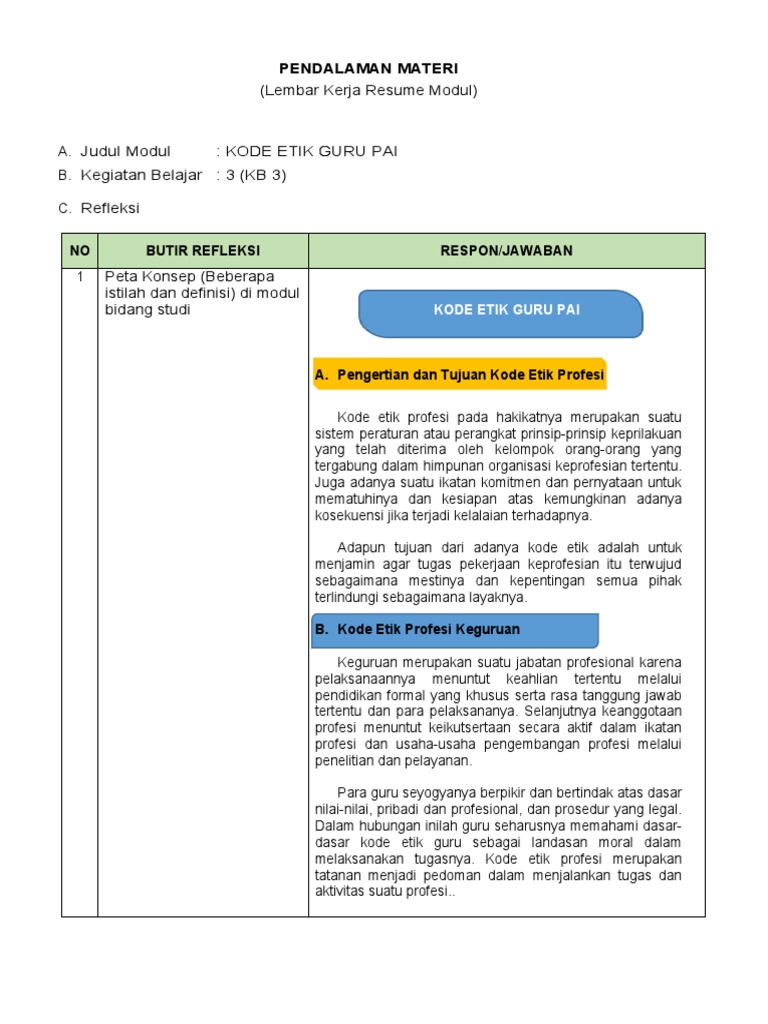 LK KB 3 Profesi Guru | PDF