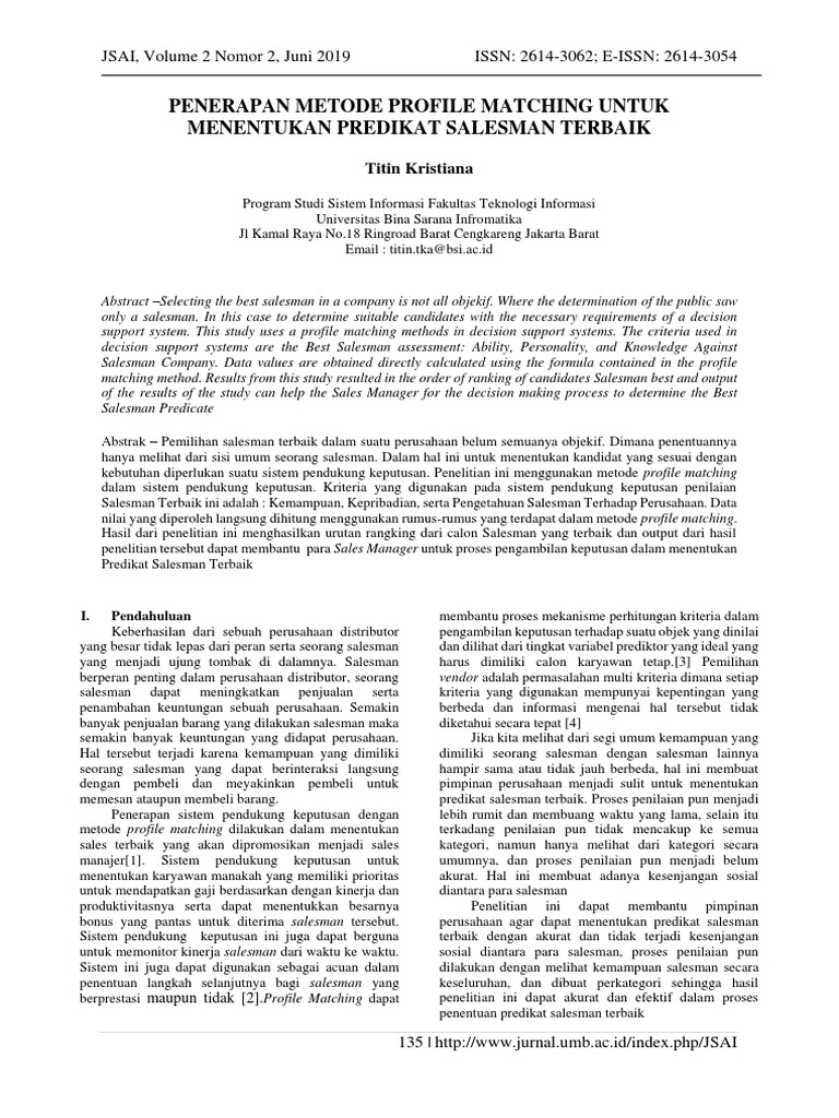Jurnal 5 Salesman Terbaik | PDF