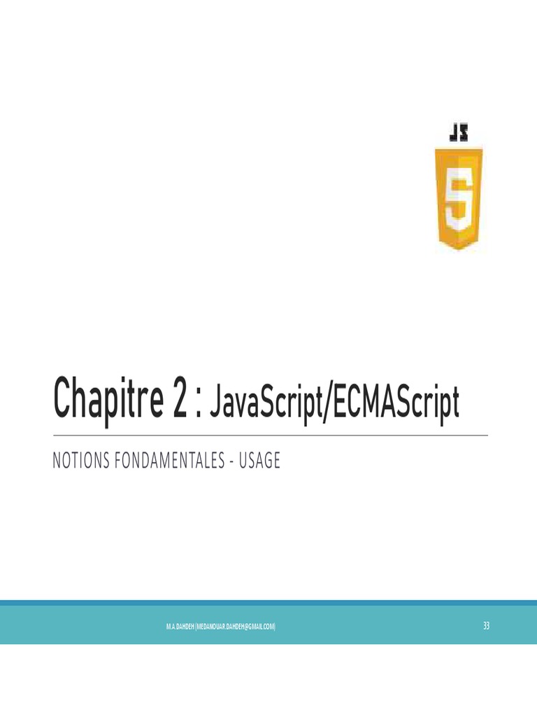 Angular Chapitre2 Js Es | PDF | JavaScript | Programmation web