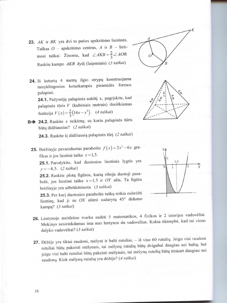 Matematikos Uzduotys | PDF