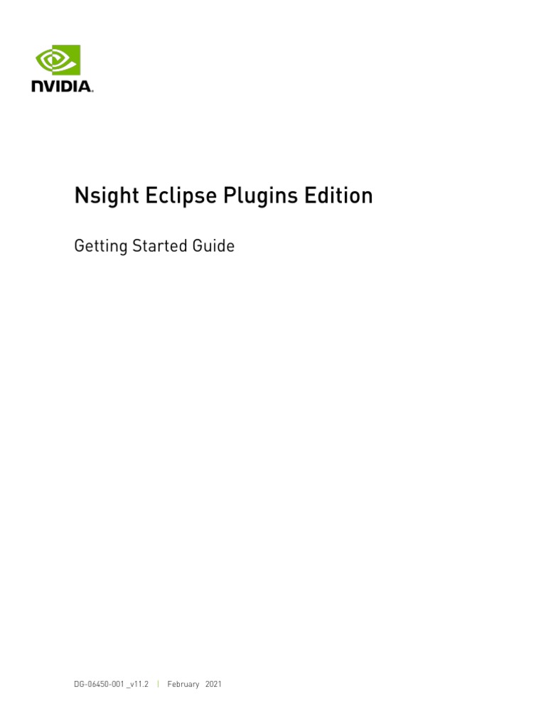 Nsight Eclipse Plugins Edition Getting Started Guide Pdf Eclipse Software Integrated