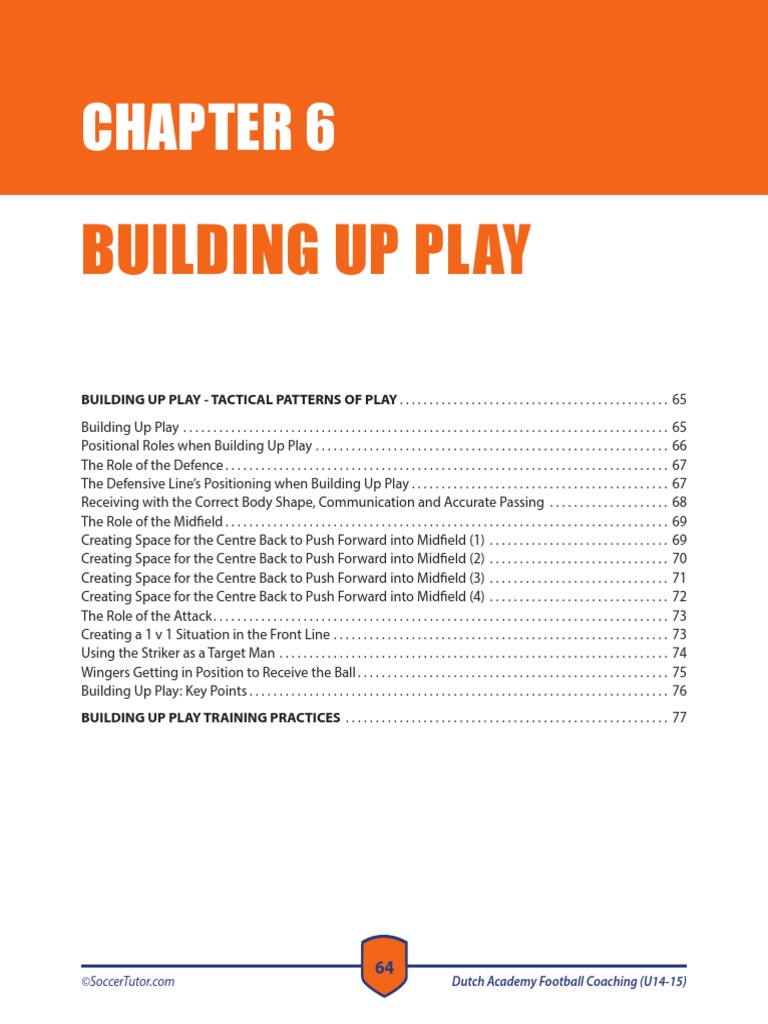 Coaching Building Up Play Dutch Way | PDF
