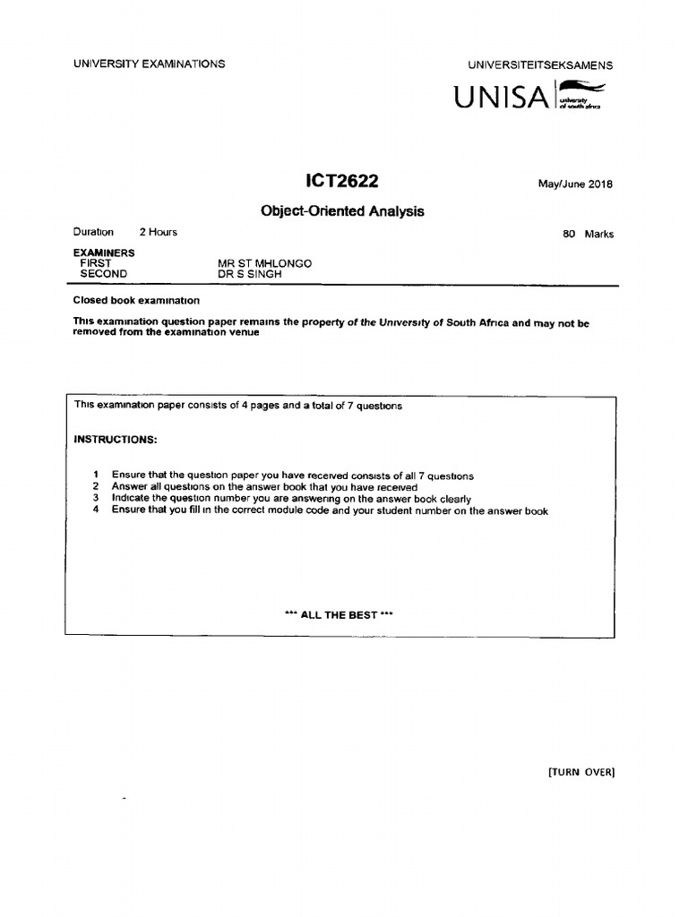 Ict2622 2018 6 e 1 | PDF