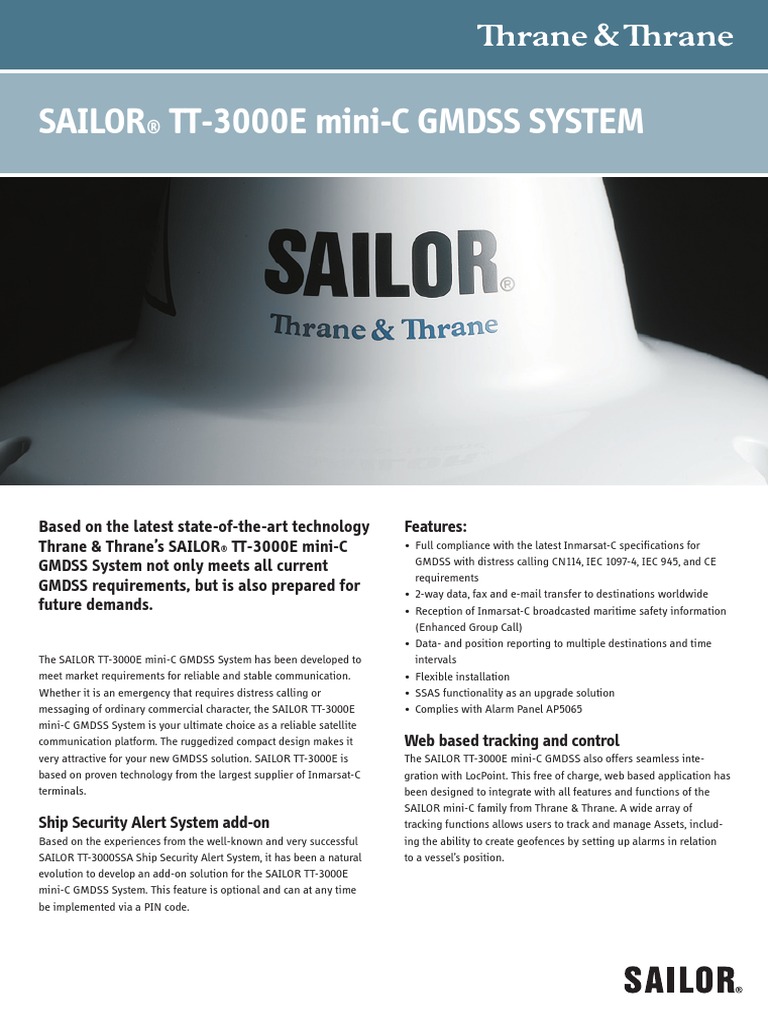 Sailor TT-3000E Mini-C GMDSS SYSTEM | PDF | Computer Science ...