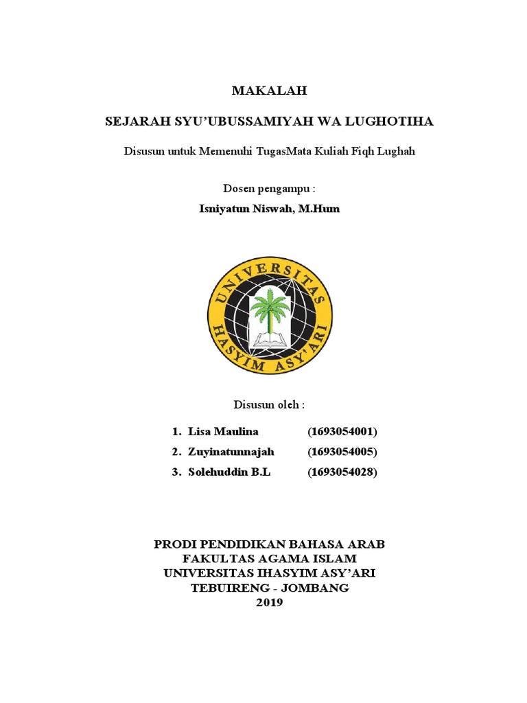 Fiqhi Lugho Kelompok 1 | PDF | Kajian Bahasa Asing
