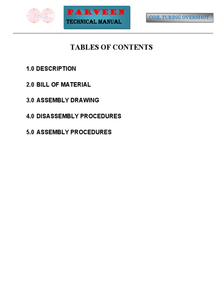Coil Tubing Overshot | PDF | Pipe (Fluid Conveyance) | Building Materials