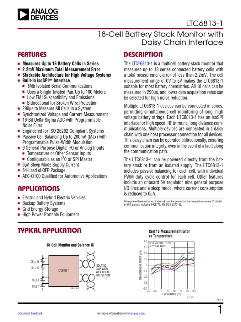 ltc6813 1 | PDF | Computer Engineering | Electrical Engineering