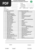 Format Cheklist Pemeriksaan Kendaraan Operasional Perusahaan | PDF