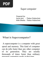 Classification of Computer | PDF | Mainframe Computer | Supercomputer