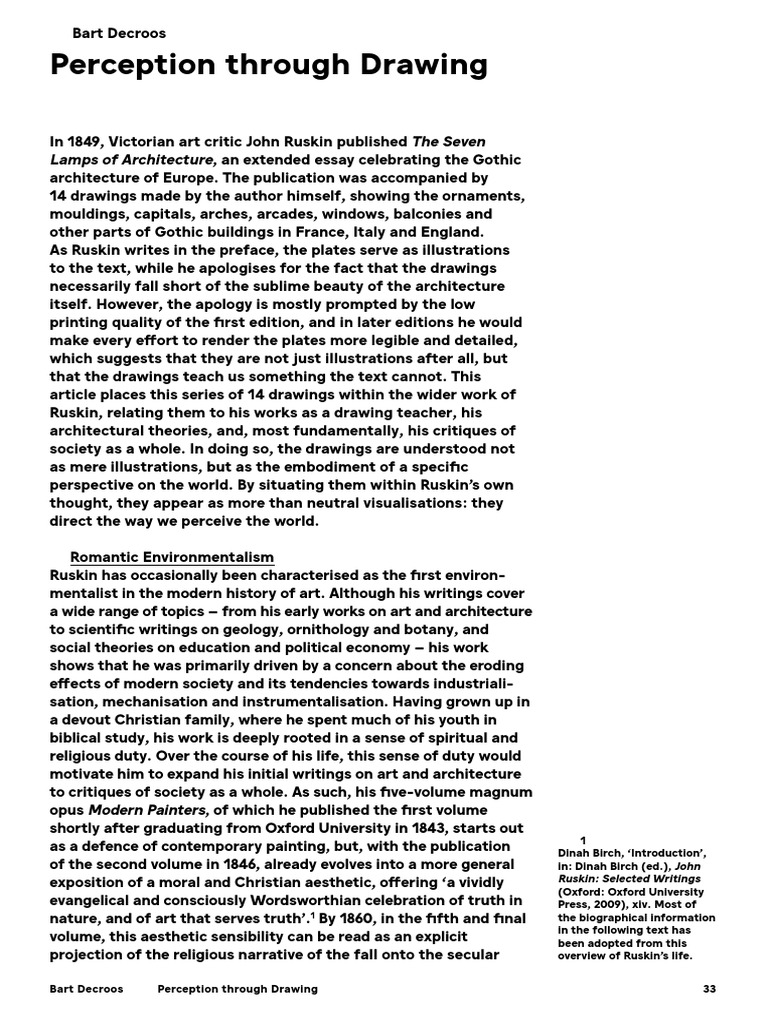 OASE 105 - 33 Perception Through Drawing | PDF | Science | Science And ...