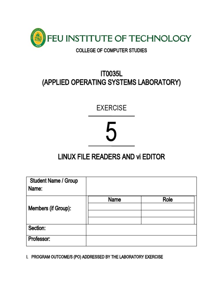 Laboratory Exercise 5 | PDF | Filename | Computer File