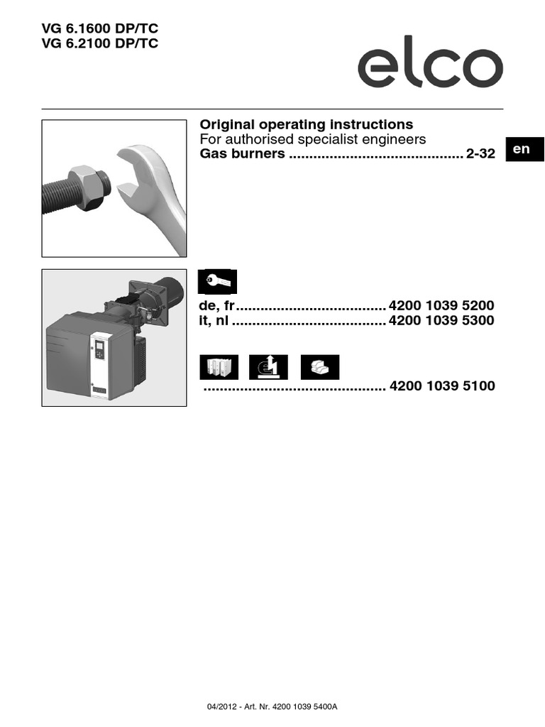 VG 6.1600, 6.2100 DP - TC Manual de Instructiuni Si Date Tehnice | PDF ...