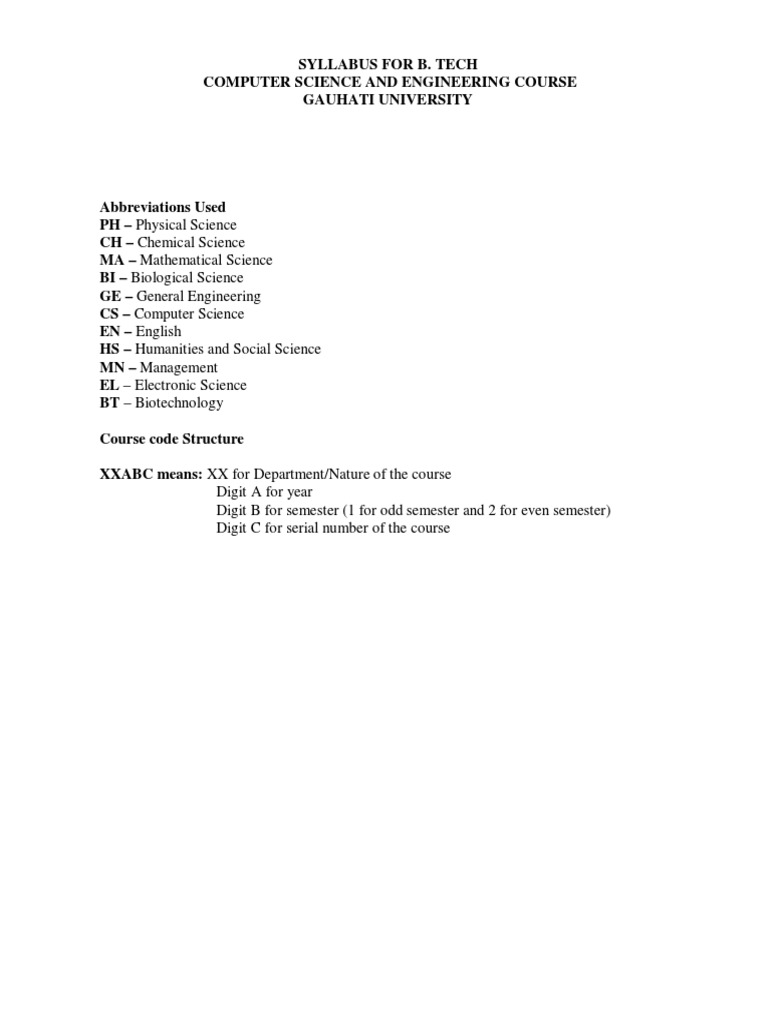 4 Year B.Tech CSE FullSyllabus | PDF | Relational Database | Databases