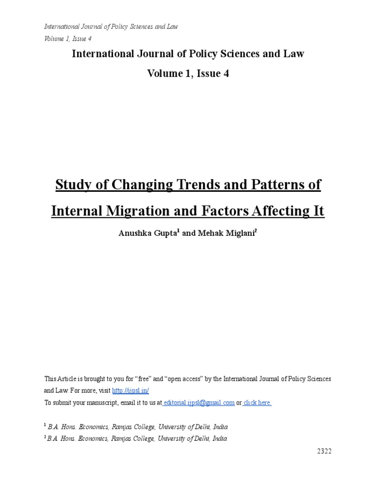 Research Paper | PDF | Human Migration | Immigration