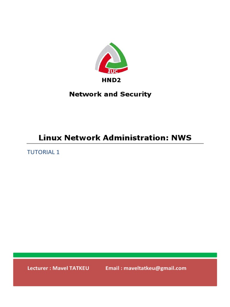 Linux Network Administration Tutorial | PDF | Filename | Computer File
