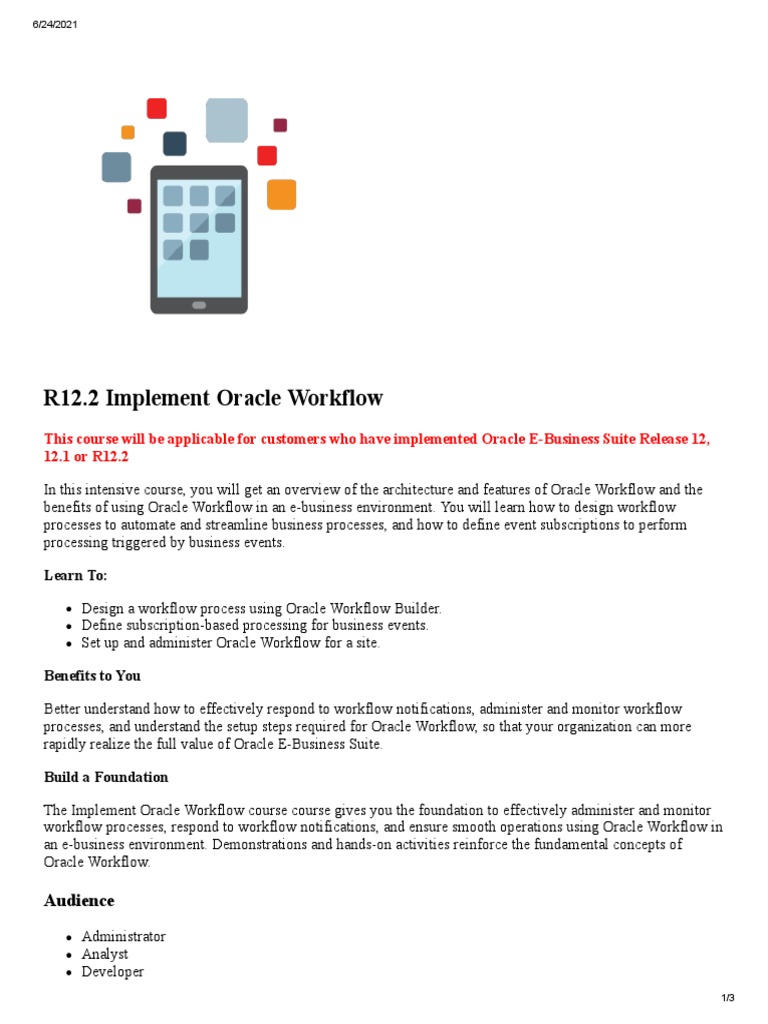 12 Implement Oracle Workflow Pdf Workflow Oracle Corporation