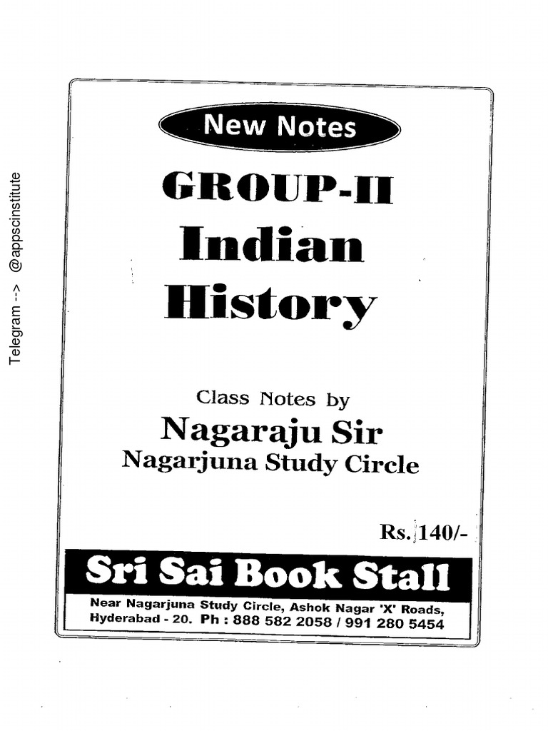 Telugu Indian History Notes | PDF