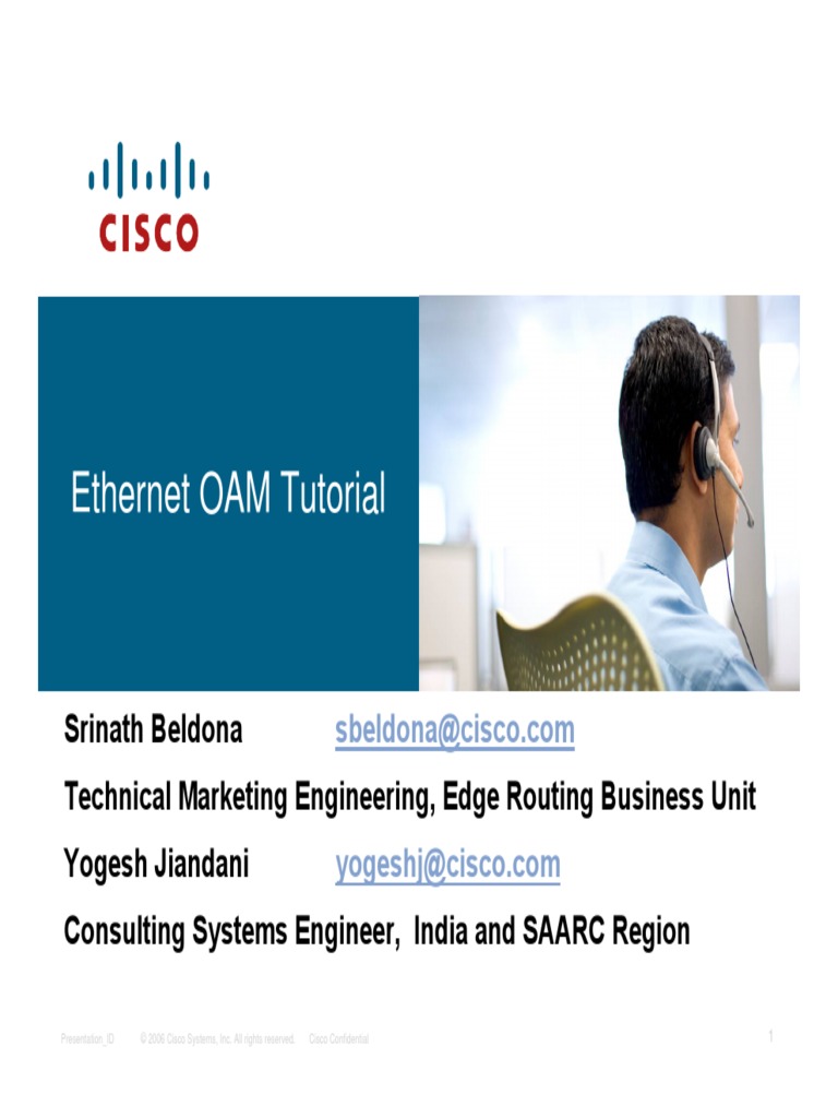 Ethernet Oam Tutorial Srinath Beldona | PDF | Multiprotocol Label Switching | Networking