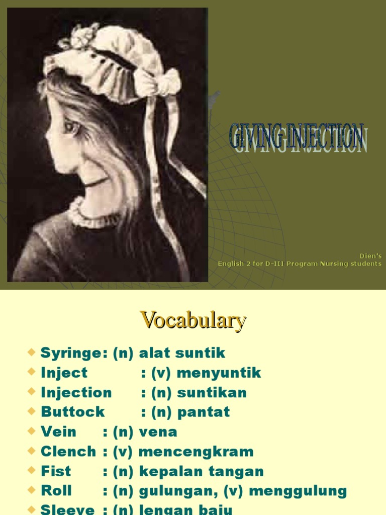 Dien's English 2 For D-III Program Nursing Students | PDF | Injection ...