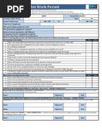 Pressure Test Work Permit | PDF | Valve | Business