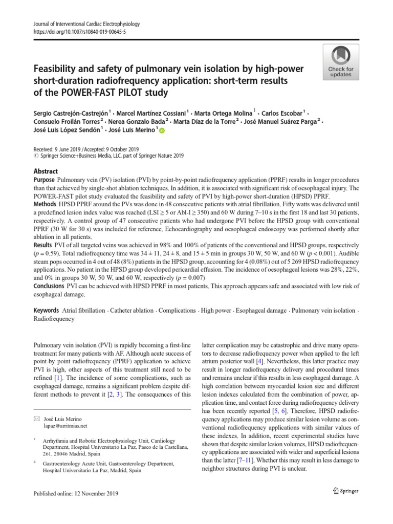 POWER FAST Trial HPSD AFib | PDF | Cardiovascular System | Medicine