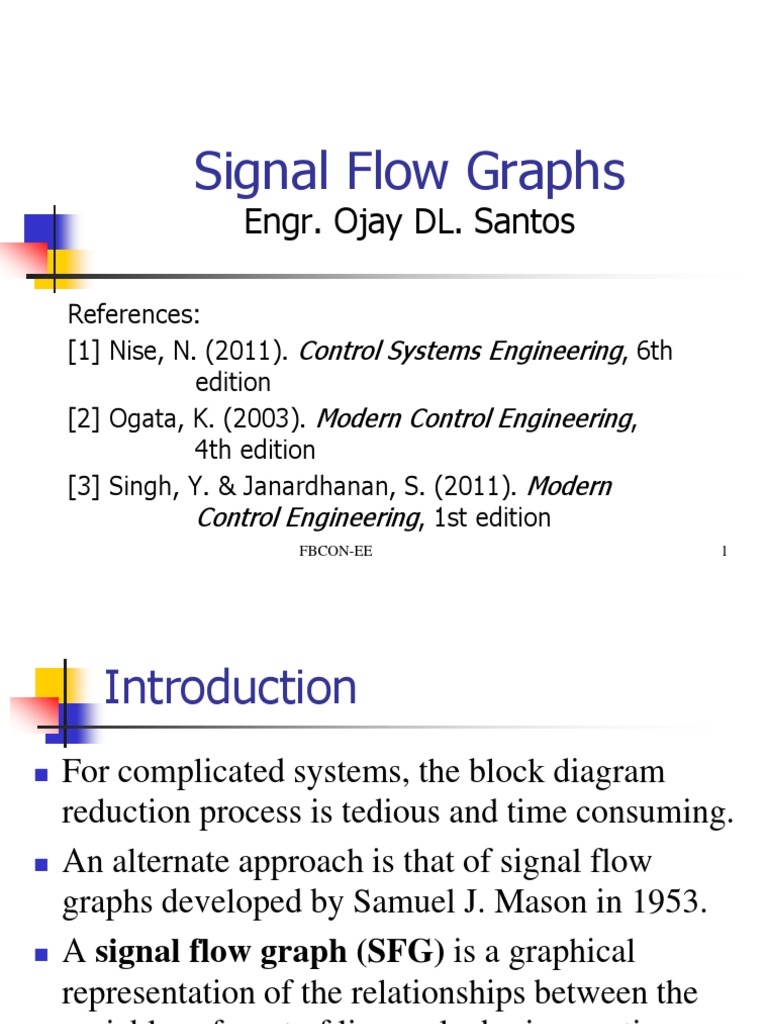 Signal Flow Graphs: Engr. Ojay DL. Santos | Download Free PDF ...