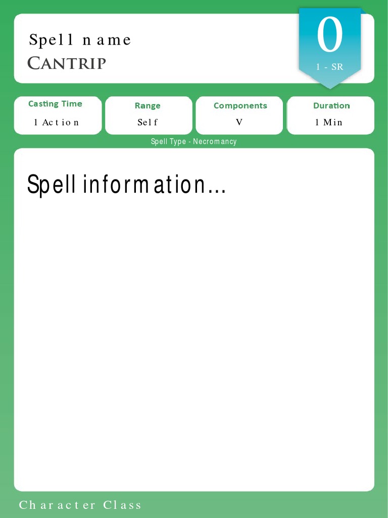 Interactive Spell Card Collection | PDF