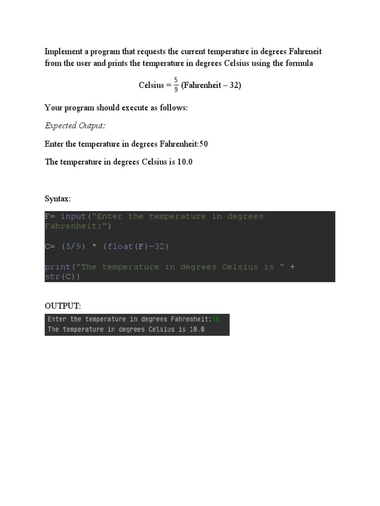 Python Tutorial 6 | PDF | Fahrenheit | String (Computer Science)