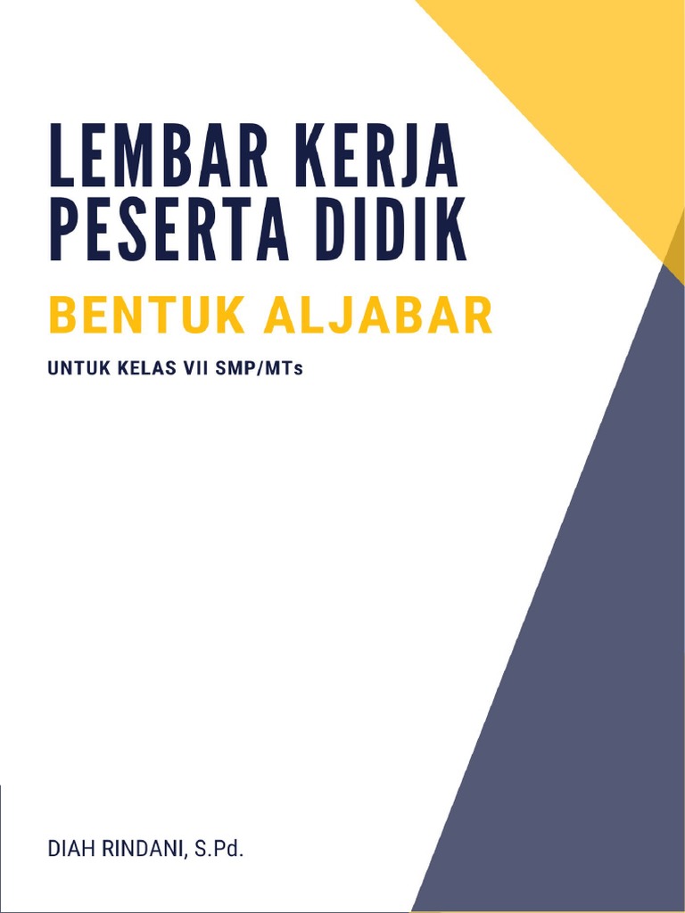 LKPD Aljabar KB1 | PDF