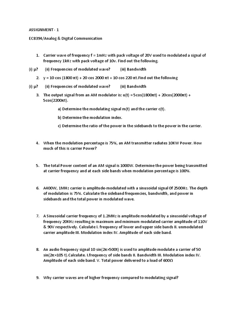 Unit 1 Assignment | PDF