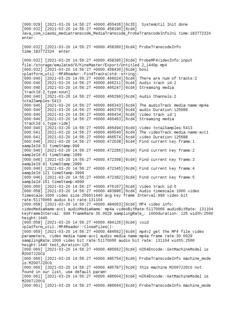 Trace | PDF | Codec | Data Compression