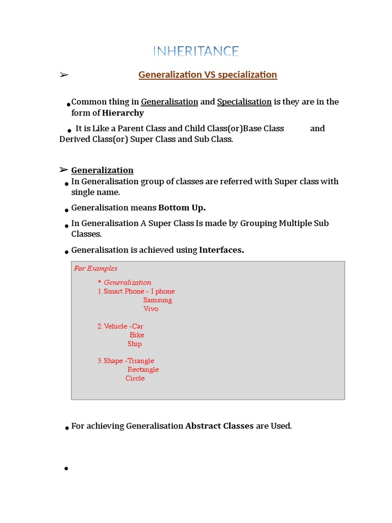 1 1 Inheritance Pdf Method Computer Programming Inheritance Object Oriented Programming
