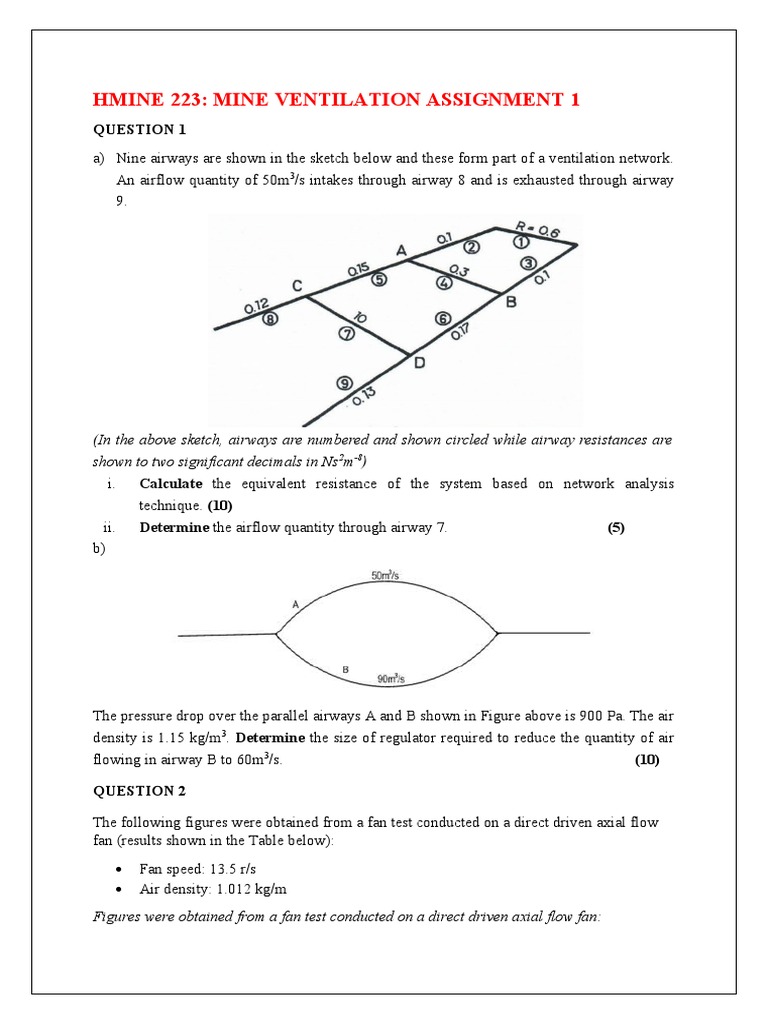 (Template) Hmine 223 Assignment 1 | PDF | Physical Quantities | Gas ...