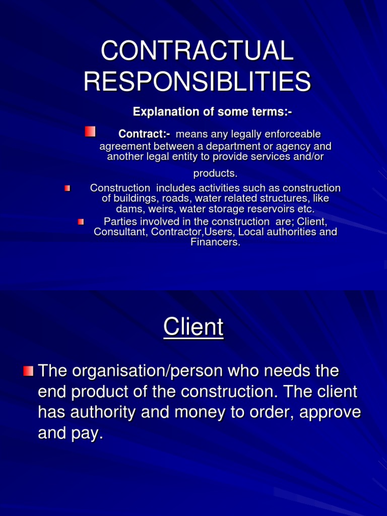 3-Contractual Responsibility | PDF | Consultant | Business
