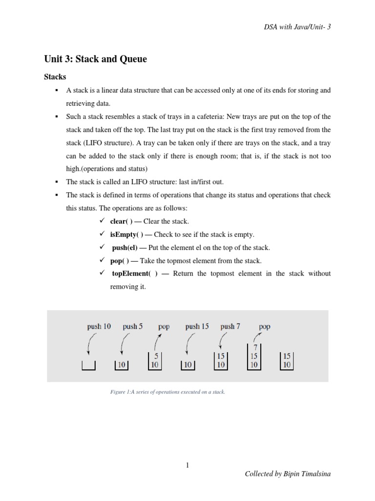 Dsa With Java Unit 3 Pdf Queue Abstract Data Type Array Data 